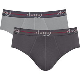 Sloggi Midislip »men Start« 2er Pack, sportlicher Schnitt, weicher Bund BLACK COMBINATION 7 7 Herren-Slips von Sloggi