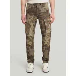 G-Star Raw G-STAR Cargohose »Rovic Zip 3D Regular Tapered Hose« vintage dust turf forest camo 29 - Länge 32 Länge 32 29 Reißverschluss und Knopfverschluss