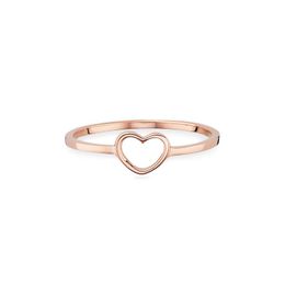 CAI CA&Iuml; Fingerring &raquo;925/- Sterling Silber rotvergoldet Herz&laquo; rot 056 (17,8) Ring mit Herz-Form