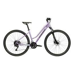 Crossrad &raquo;Evado 5.0 lila 18 G&auml;nge&laquo; 18 Gang Shimano CUES U3020 Schaltwerk Kettenschaltung Crossrad