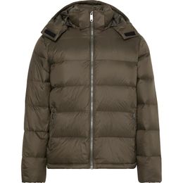 Calvin Klein Jeans Steppjacke &raquo;LS NYLN ZP OFF HD DW&laquo; mit Kapuze Mit Rundhalsausschnitt oliv L L Steppjacke von Calvin Klein Jeans Menswear