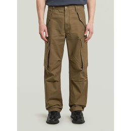 G-Star Raw G-STAR Cargohose »R-3N Regular Straight Cargohose« desert palm 35 - Länge 34 Länge 34 35 Reißverschluss und Knopfverschluss