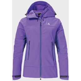 Sch&ouml;ffel Sch&ouml;ffel Damen Outdoorjacke &raquo;Softshell Jk Style Blaueis WMS&laquo; mit Kapuze lila 42