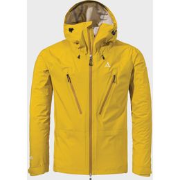 Schöffel SCHÖFFEL Outdoorjacke »Jacket Style Blaueis MNS« mit Kapuze 5205 - gelb 50 50 Wasserdicht & sehr atmungsaktiv dank 3-Lagen Dermizax NX Ripstop