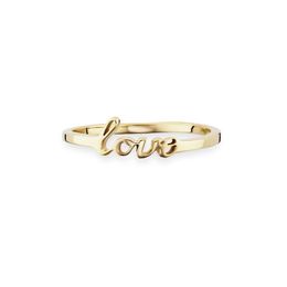 CAI CAÏ Fingerring »925/- Sterling Silber vergoldet LOVE« gelb 058 (18,5) Ring mit "Love"-Schriftzug