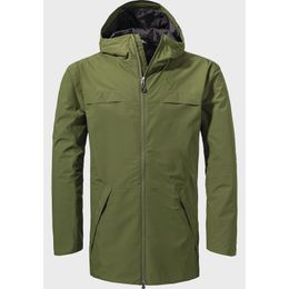 Sch&ouml;ffel SCH&Ouml;FFEL Langjacke &raquo;Parka Style Bohorok MNS&laquo; mit Kapuze 6737 - gr&uuml;n 52 52 Wasserdicht & atmungsaktiv dank 2-Lagen VENTURI Membrane