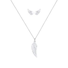 Elli Schmuckset Fl&uuml;gel, Schmuckset Damen Gr&ouml;&szlig;e One Size silber