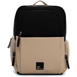 SURI FREY Rucksack 'Karny' Damen Gr&ouml;&szlig;e One Size beige / schwarz