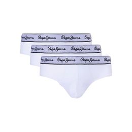 Pepe Jeans Slip Packung, 3 Stk. white L - 3 Stk. 3 Stk. L Slip-Set f&uuml;r Herren von Pepe Jeans