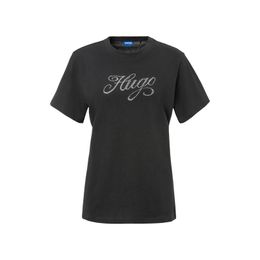 HUGO BLUE T-Shirt &raquo;Vintage Tee&laquo; mit Print Black 001 XL XL Klassisches T-Shirt f&uuml;r vielseitige Styles