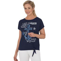 TRIGEMA T-Shirt &raquo;T-Shirt mit maritimem Druckmotiv&laquo; 1 Stk. navy XL XL Single-Jersey