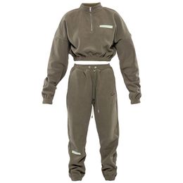 Tom Barron Trainingsanzug Damen Gr&ouml;&szlig;e L oliv / mint / wei&szlig;