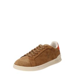Polo Ralph Lauren Sneaker 'HRT CRT II' Herren Größe 36 dunkelbeige / orange