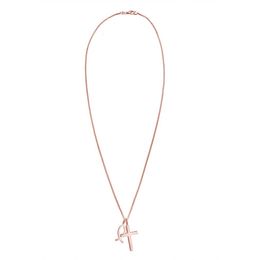 Elli Kette ' Fisch, Kreuz' Damen Gr&ouml;&szlig;e 55 rosegold