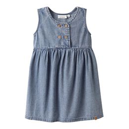 Lil'Atelier Kleid M&auml;dchen Gr&ouml;&szlig;e 110 blue denim
