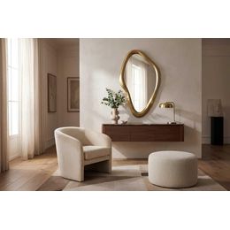 Riess Ambiente Moderner Wandspiegel MARQUISE 150cm gold variabel aufhängbar organische Form Riess-Ambiente