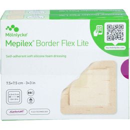 Mepilex Border Flex Lite Schaumverband 7,5x7,5 cm 10 St