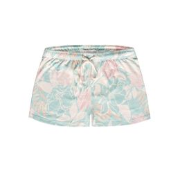 PJ Salvage Schlafshorts 'Peachy Party' Damen Gr&ouml;&szlig;e S creme / aqua / hellpink / wei&szlig; Winterkleid