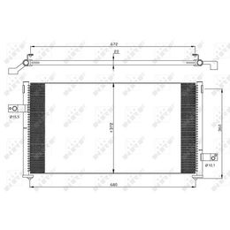 NRF Kondensator, Klimaanlage EASY FIT f&uuml;r SUBARU 73210FC050 35877