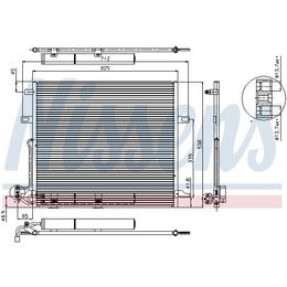 NISSENS Kondensator, Klimaanlage 94897 f&uuml;r MERCEDES-BENZ 2515000054 A2515000054