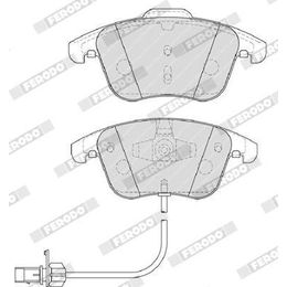 Ferodo Bremsbelagsatz, Scheibenbremse vorne rechts links ohne Zubeh&ouml;r f&uuml;r AUDI 8K0698151F 8K0698151A FDB4045