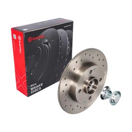 Brembo Bremsscheibe hinten rechts links Gelocht 249mm für CITROËN (DF-PSA) PEUGEOT VAUXHALL OPEL DS 1613500780 3648487 ZQ51014280 08.9512.2X