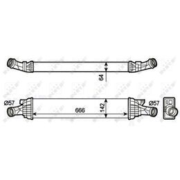 NRF Ladeluftk&uuml;hler f&uuml;r AUDI PORSCHE 8K0145805P 8K0145805G 30289