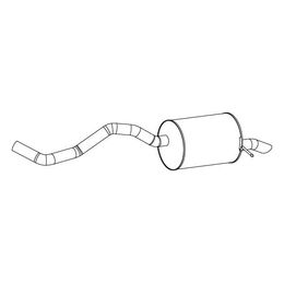 WALKER Endschalld&auml;mpfer f&uuml;r RENAULT 200103241R 200109390R 24290