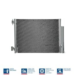 NISSENS Kondensator, Klimaanlage f&uuml;r RENAULT DACIA SMART NISSAN 8660006076 8660003626 921006843R 940321