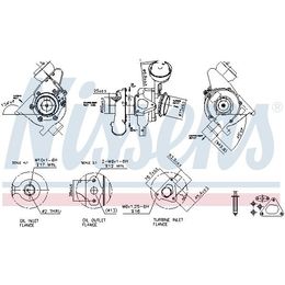 NISSENS Lader, Aufladung mit Dichtungen für MERCEDES-BENZ A646096069980 A646096019980 A6460960199 93192