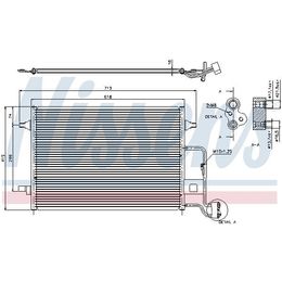 NISSENS Kondensator, Klimaanlage für SKODA VW 3B0260401B 3B0260403 3B0260401 94592