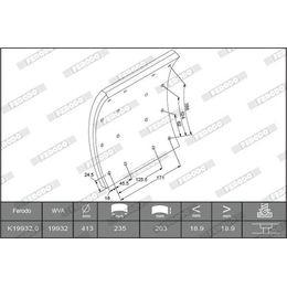 Ferodo Bremsbelagsatz, Trommelbremse PREMIER Universal K19932.0-F3653