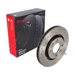 Brembo Bremsscheibe XTRA LINE vorne rechts links Gelocht/innenbel. 266mm für CITROËN (DF-PSA) PEUGEOT VAUXHALL OPEL FENGSHEN DS E169141 1629058880 355