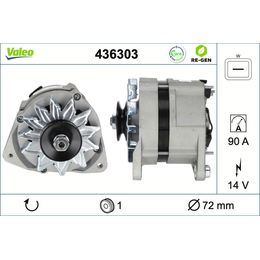 Valeo Generator REMANUFACTURED PREMIUM 14V 90A f&uuml;r VW SEAT AUDI 027903015A 074903023H 027903015C 436303