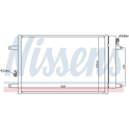 NISSENS Kondensator, Klimaanlage f&uuml;r VW SEAT FORD YM2H19C600AA YM2H19C600AB 7M3820411A 94575