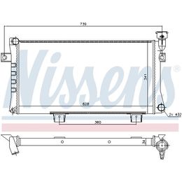NISSENS K&uuml;hler, Motork&uuml;hlung 623556 ohne Dichtung f&uuml;r LADA 212131301012 21213130101200