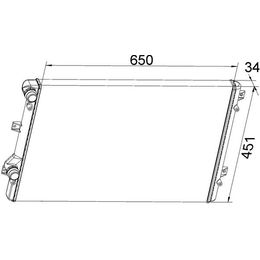 Mahle K&uuml;hler, Motork&uuml;hlung f&uuml;r SKODA VW SEAT (FAW) CUPRA (SVW) AUDI 5K0121251AA 1K0121251BB 5K0121251J CR 1538 000S