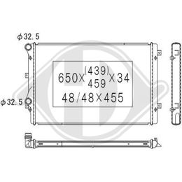 DIEDERICHS K&uuml;hler, Motork&uuml;hlung f&uuml;r SKODA VW SEAT AUDI 5K0121251AA 1K0121251BB 1K0121251CS DCM3442