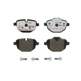 Brembo Bremsbelagsatz, Scheibenbremse hinten rechts links mit Zubeh&ouml;r f&uuml;r BMW (BRILLIANCE) 34216788284 34206879857 34212456870 P 06 064X