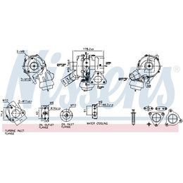 NISSENS Lader, Aufladung mit Dichtungen für MITSUBISHI 1515A170 93668