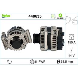 Valeo Generator REMANUFACTURED PREMIUM 14V 150A f&uuml;r PEUGEOT CITRO&Euml;N FORD 1745661 9674987580 1606430480 440635