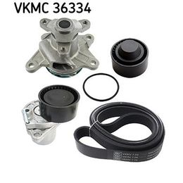 SKF Wasserpumpe + Keilrippenriemensatz vkmc36334 f&uuml;r VAUXHALL MERCEDES-BENZ FIAT NISSAN RENAULT DACIA