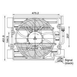 Mahle L&uuml;fter, Klimakondensator &Oslash;396mm 396mm f&uuml;r BMW 64548380781 6908030 64546921946 ACF 24 000S