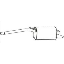 VEGAZ Endschalld&auml;mpfer VS-711 f&uuml;r VW 2K0253609AN 2K0253609AG
