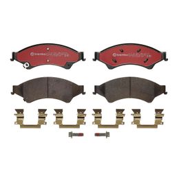 Brembo Bremsbelagsatz, Scheibenbremse vorne rechts links mit Zubeh&ouml;r f&uuml;r FORD AUSTRALIA VW USA ASIA & OCEANIA MAZDA 2HJ698137C 2HJ698137B MB3C2001AA P