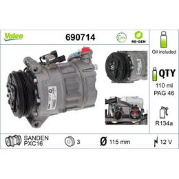 Valeo Kompressor, Klimaanlage 12V f&uuml;r VOLVO ASIA (CHANGAN) 36011428 36050841 690714