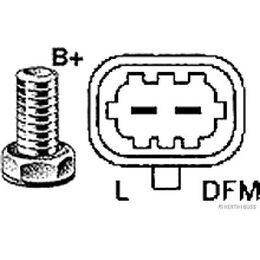 HERTH+BUSS ELPARTS Generator 32080370 14V 140A f&uuml;r VAUXHALL SAAB OPEL 1202116 1202115 6204279