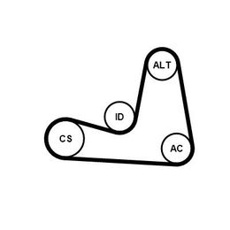 CONTINENTAL CTAM Keilrippenriemensatz f&uuml;r RENAULT DACIA MERCEDES-BENZ NISSAN 0129974592 A6072000070 11720-AZ71A 6PK1200K3