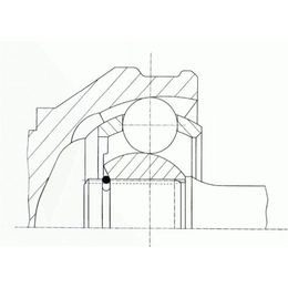 SPIDAN Gelenksatz, Antriebswelle vorne rechts links mit Fett f&uuml;r PEUGEOT CITRO&Euml;N DS 3273LR 3273LQ 3272.LW 36452