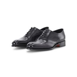 Santoni Low-Top Sneaker - Schn&uuml;rschuh aus Leder - Gr. 43,5 (EU) - in Grau - f&uuml;r Damen